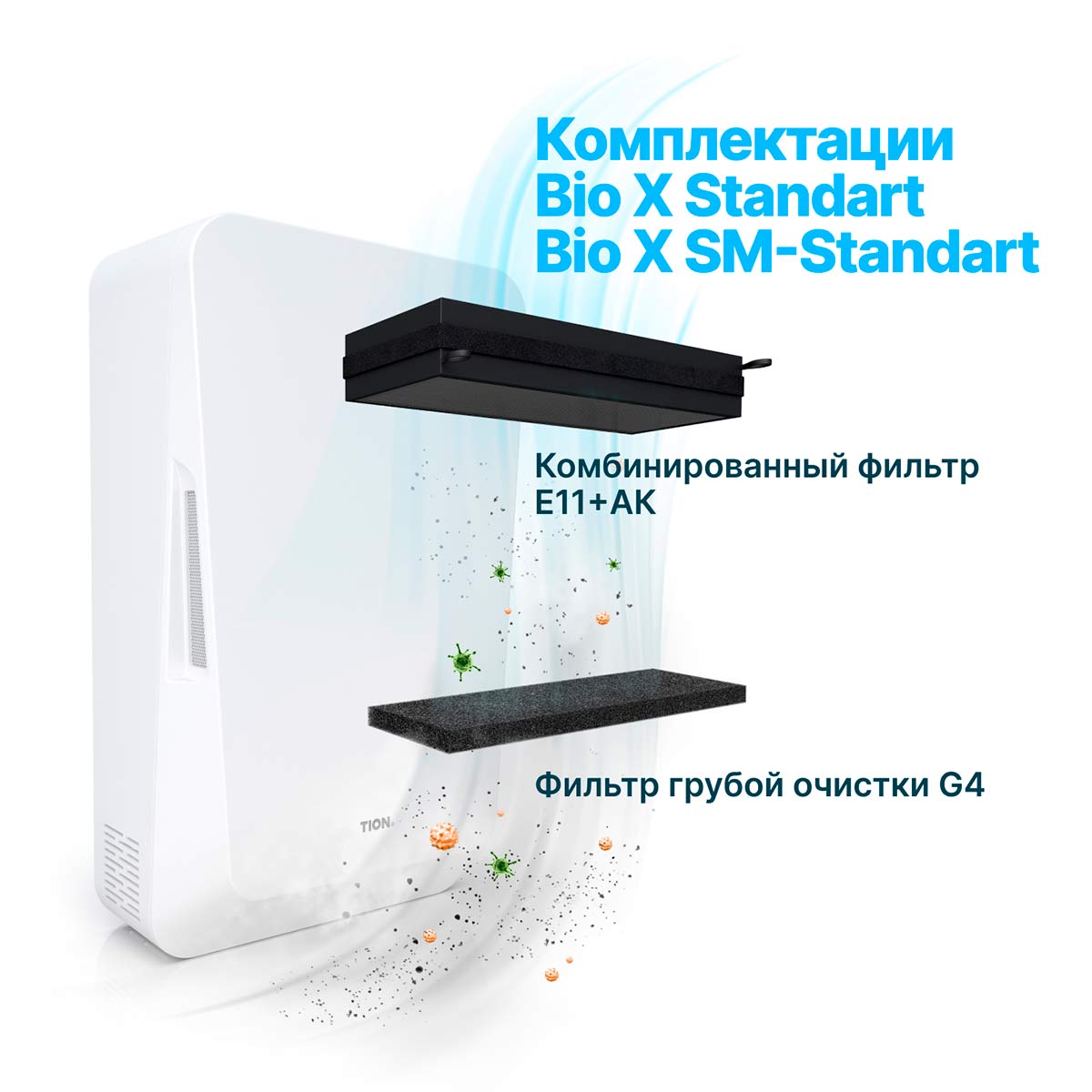 Купить Бризер Tион Bio X – компактный приточный очиститель воздуха